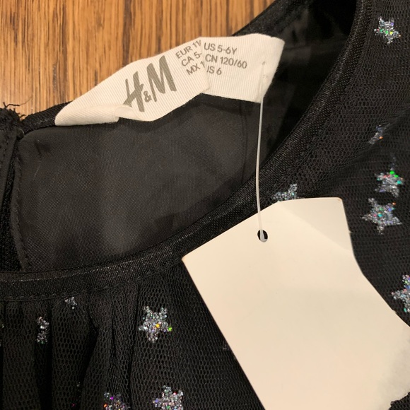 H&M | Dresses | Hm Tulle Glitter Star Dress Nwt | Poshmark